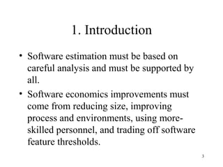 Improving software economics | PPT
