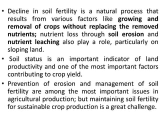 Improving soil and crop productivity in mountain agriculture | PPTX