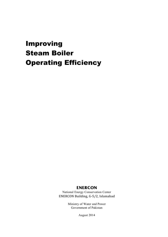 Improving steam boiler operating efficiency | PDF