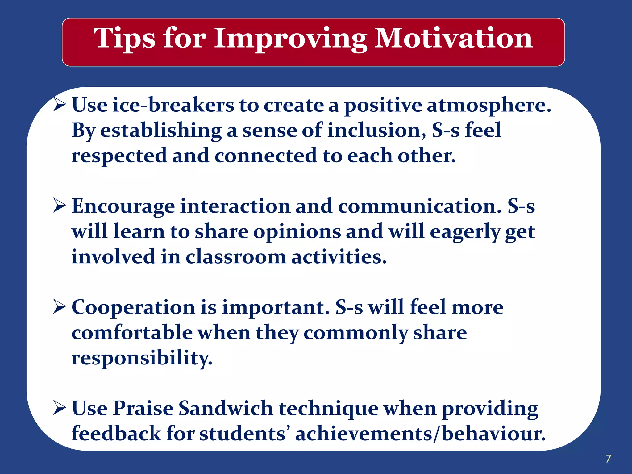 Improving Student Learning Motivation Through Interaction_2017 | PPTX
