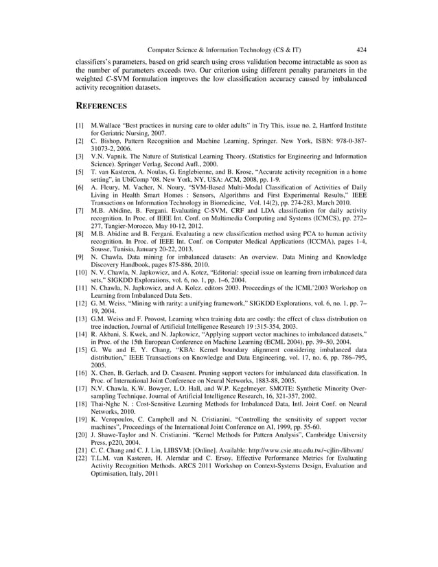 IMPROVING SUPERVISED CLASSIFICATION OF DAILY ACTIVITIES LIVING USING NEW COST SENSITIVE ...
