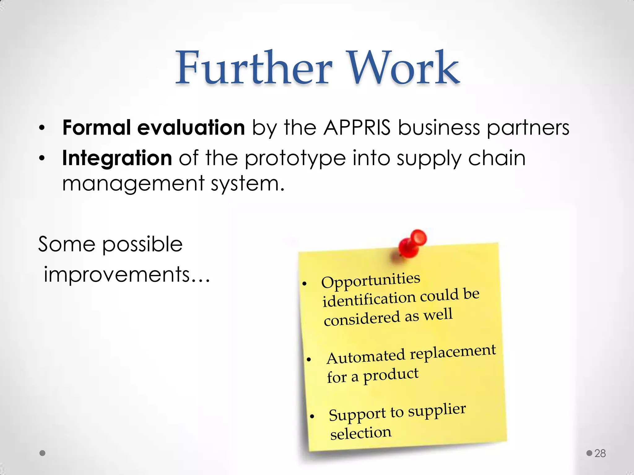Improving Supply Chain Management Based On Semantically Enriched Risk Description Ppt