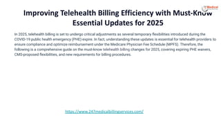 Improving Telehealth Billing Efficiency with Must-Know Essential ...