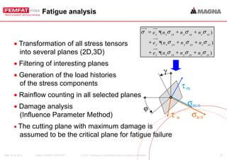 Improving the assessment quality of a fatigue analysis | PPT