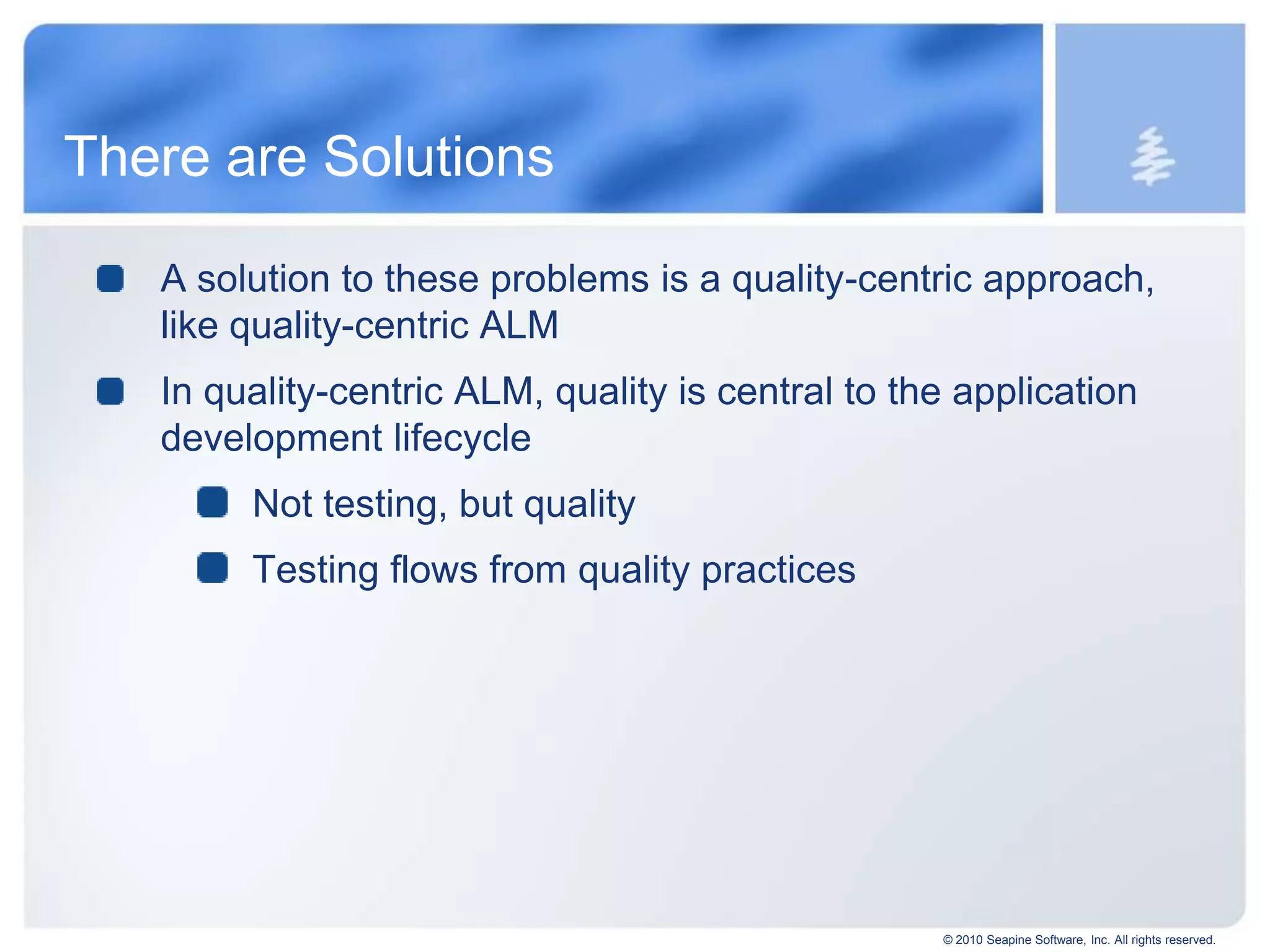 Improving the Development Lifecycle with a Quality-Centric Approach | PPT Improving the Development Lifecycle with a Quality-Centric Approach | PPT
