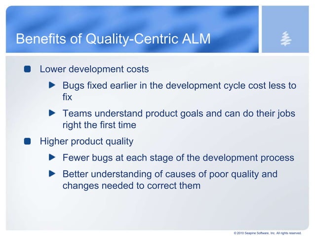 Improving the Development Lifecycle with a Quality-Centric Approach | PPT Improving the Development Lifecycle with a Quality-Centric Approach | PPT