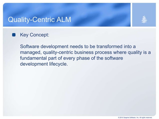 Improving the Development Lifecycle with a Quality-Centric Approach | PPT Improving the Development Lifecycle with a Quality-Centric Approach | PPT