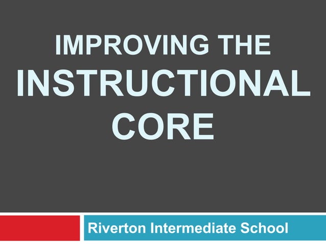 Improving the instructional core | PPTX