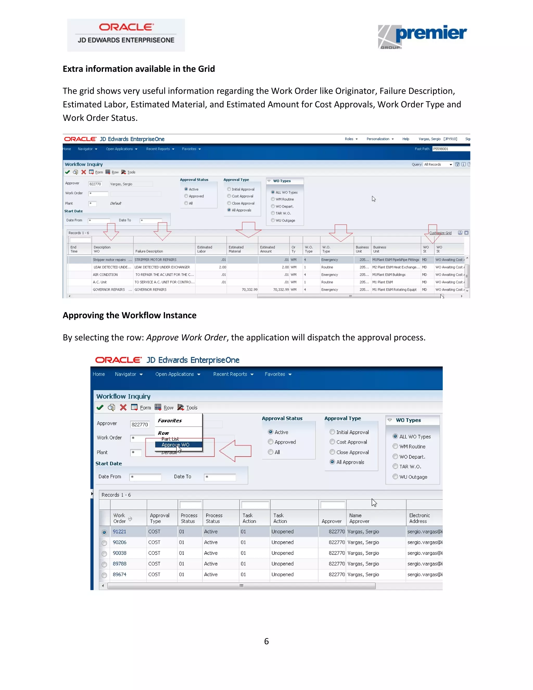 Improving the Oracle JDEdwards Enterpriseone Workflow approval process in 9.1 | PDF | Computing ...