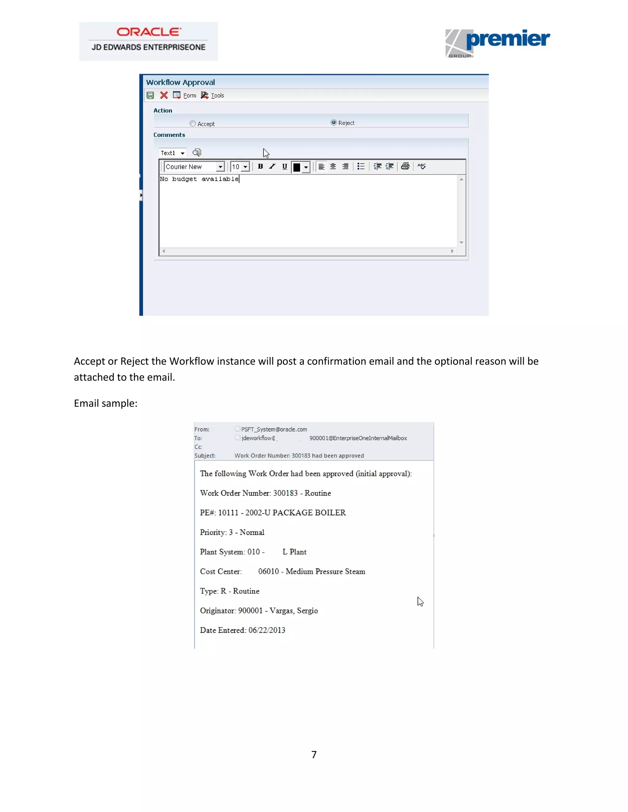 Improving the Oracle JDEdwards Enterpriseone Workflow approval process in 9.1 | PDF | Computing ...