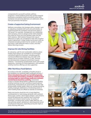 Improving the Nutrition Environment in Manufacturing Practical ...