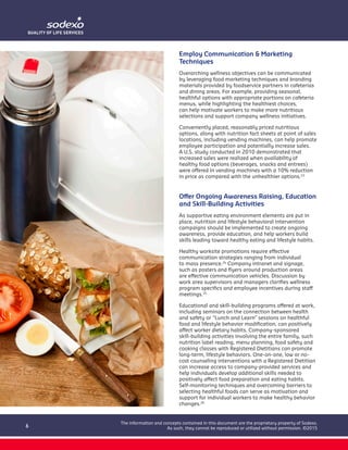 Improving the Nutrition Environment in Manufacturing Practical ...