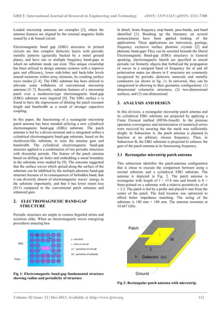 Improving the performance parameters of microstrip patch antenna by ...