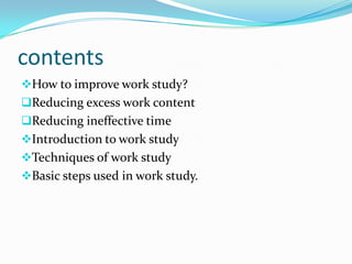 Improving the productivity_and_introducing_the_work_study | PPTX