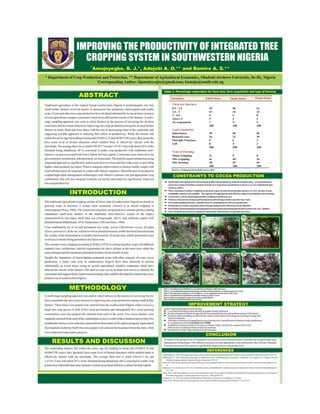 Improving the productivity of integrated tree cropping system in ...