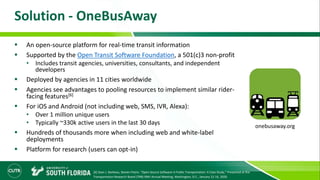 Improving the quality and cost effectiveness of multimodal travel ...