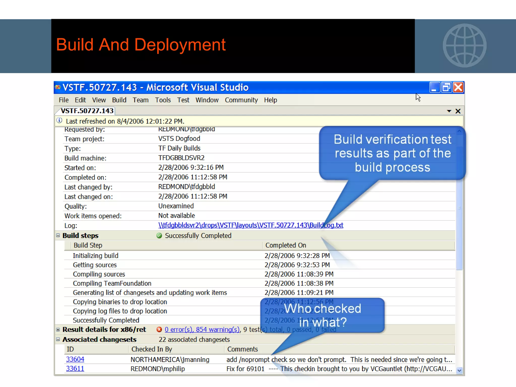 Improving The Software Development Lifecycle With Visual Studio Team System | PPT