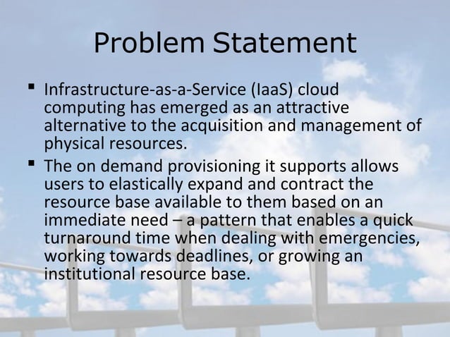 Improving utilization of infrastructure clouds | PPT
