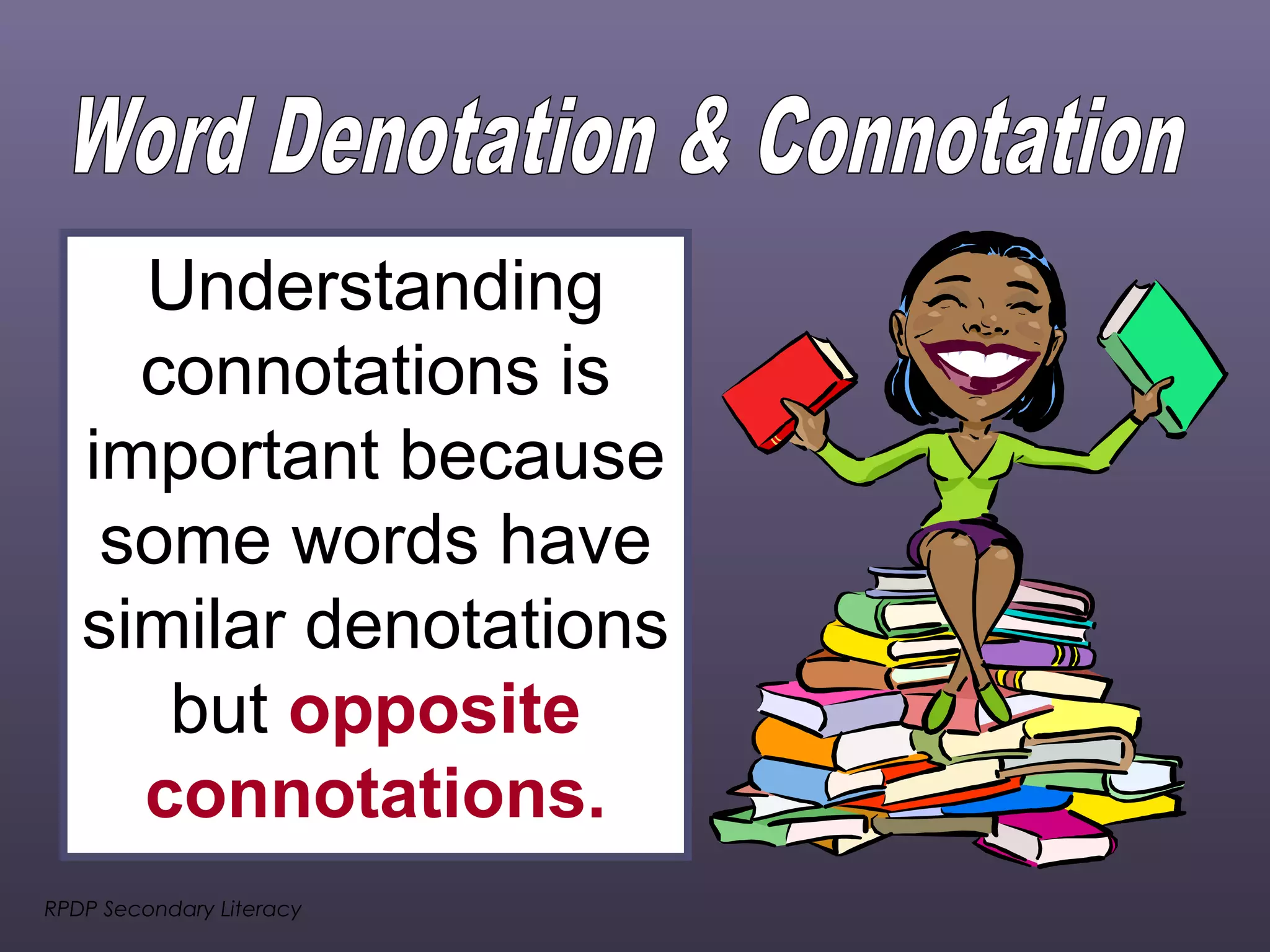 Improving vocab connotations--pp | PPT