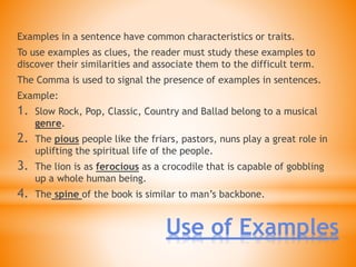 Improving Vocabulary through Contextual Clues | PPT