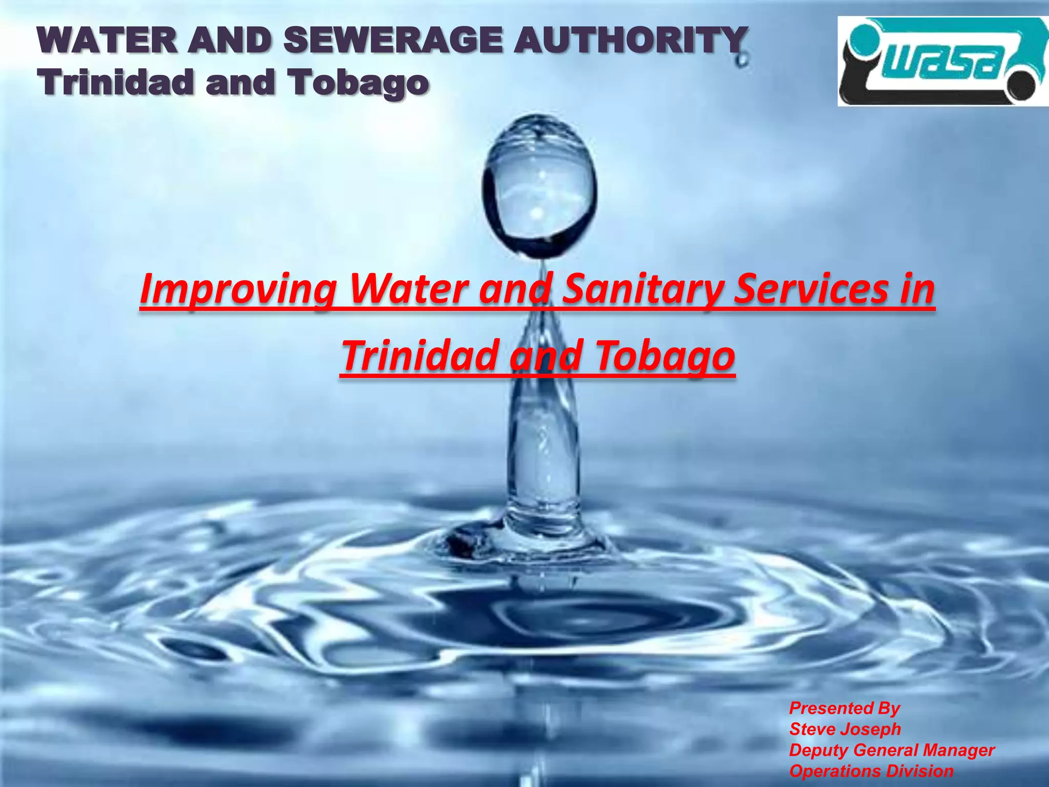 Improving Water and Sanitary Services in Trinidad and Tobago | PPTX