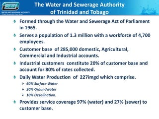 Improving Water and Sanitary Services in Trinidad and Tobago | PPTX