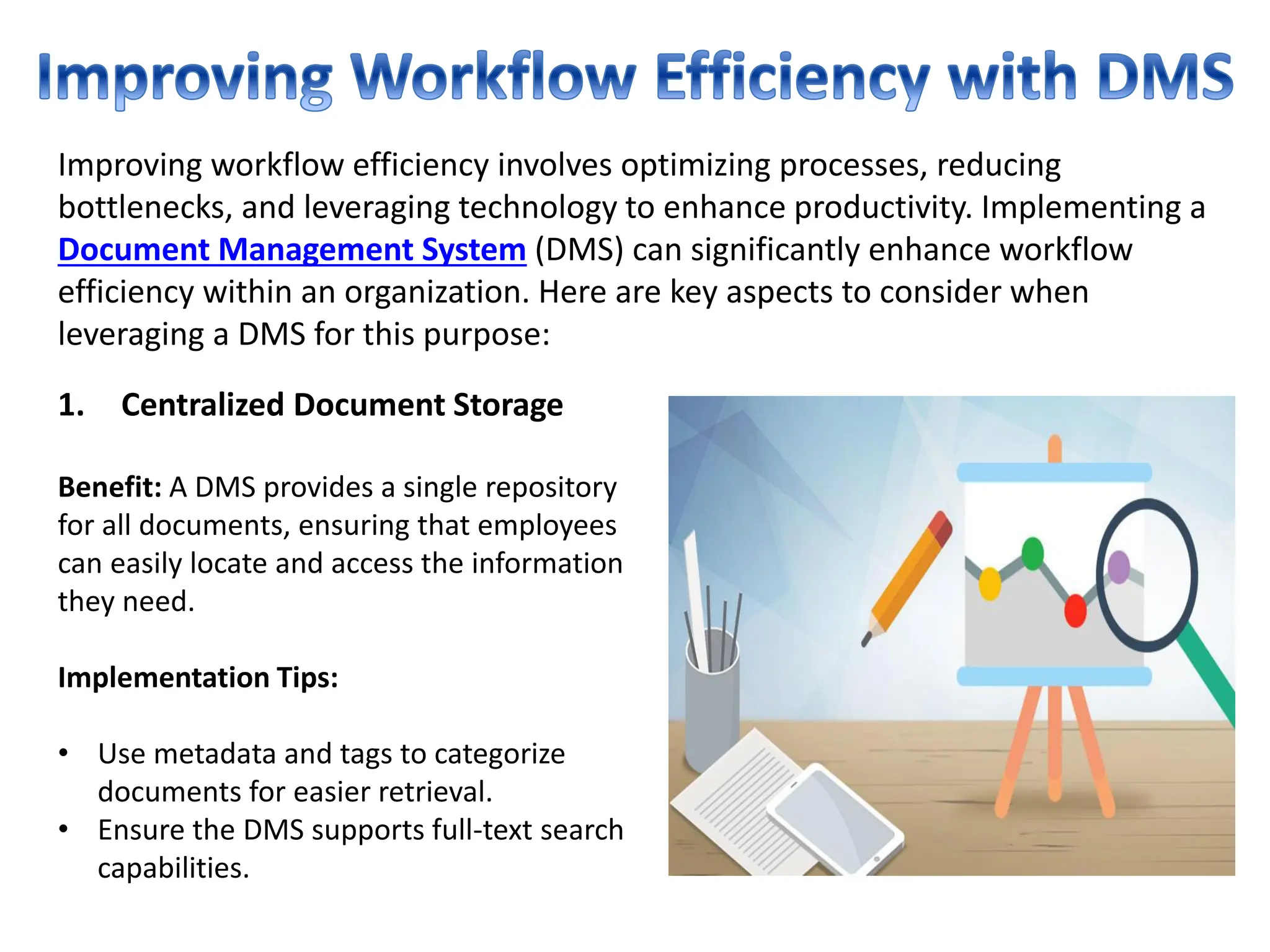 Improving Workflow Efficiency with Document Management System | PDF