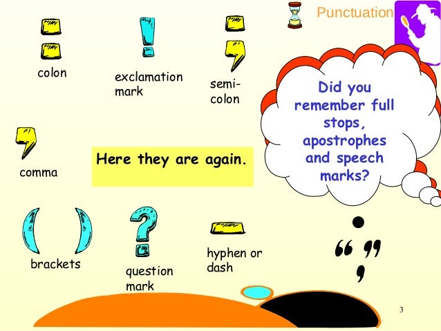 Improving writing and punctuation