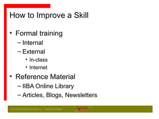 Improving your ba skills | PPT