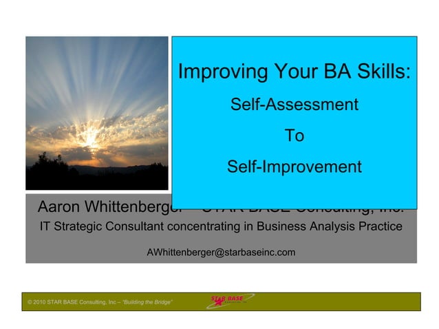 Improving your ba skills | PPT