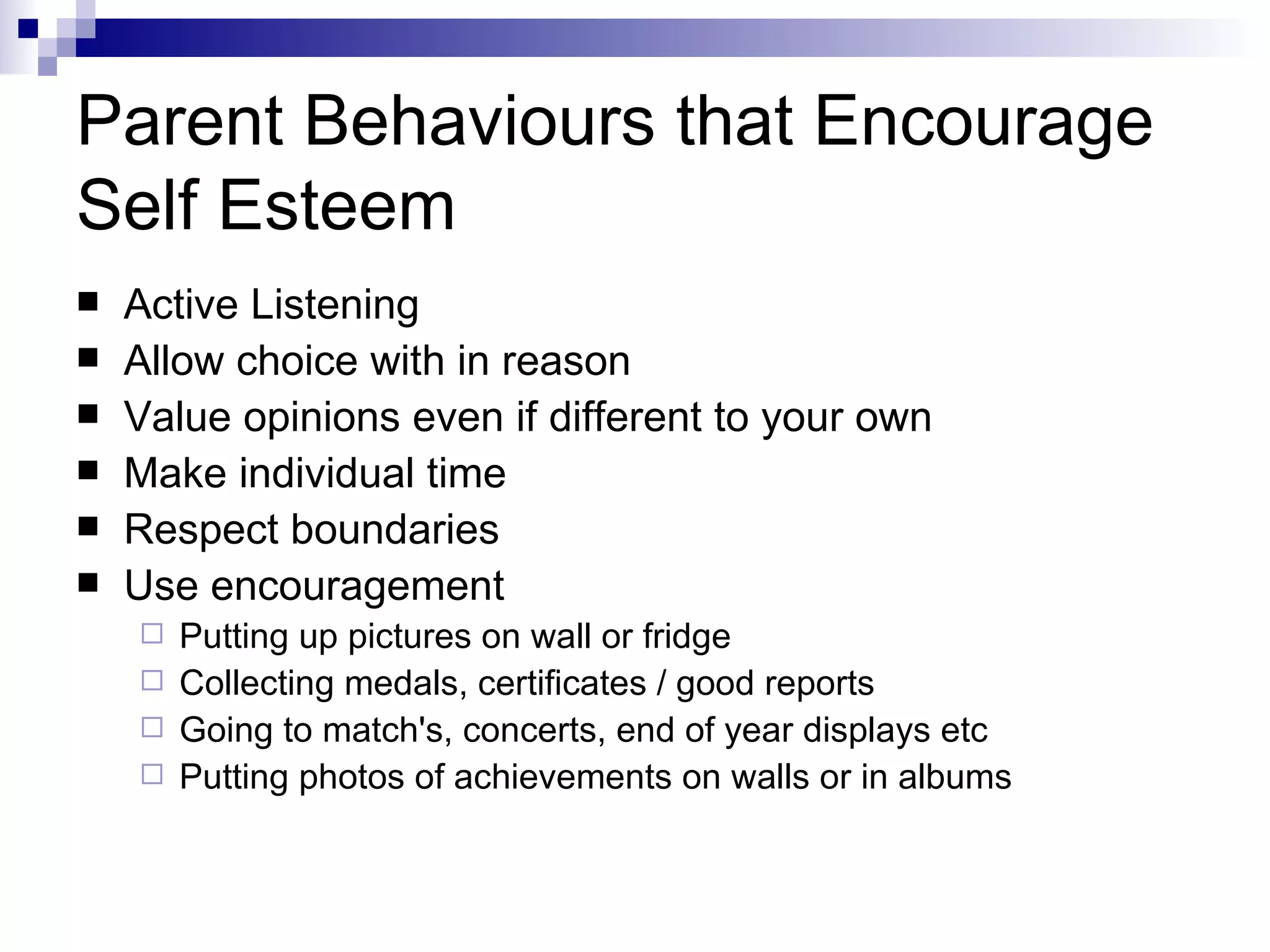Improving Your Childs Self Esteem | PPT | Parenting Children Aged 4-11 ...