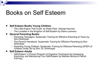 Improving Your Childs Self Esteem | PPT | Parenting Children Aged 4-11 ...