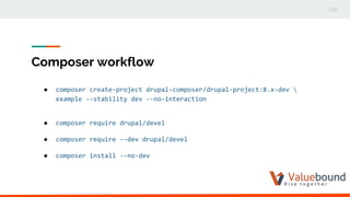 Drupal 8 - Improving your development workflow | PPT