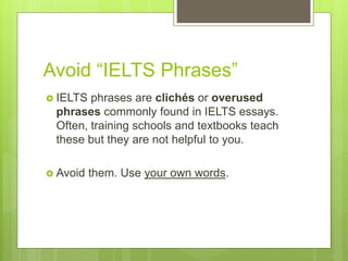 Improving your Language for IELTS | PPT | Free Download