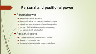 Improving your leadership influence edited | PPT
