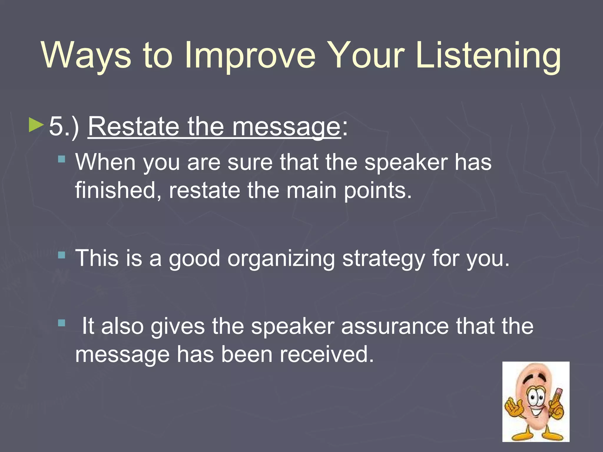 Improving your listening skills | PPT