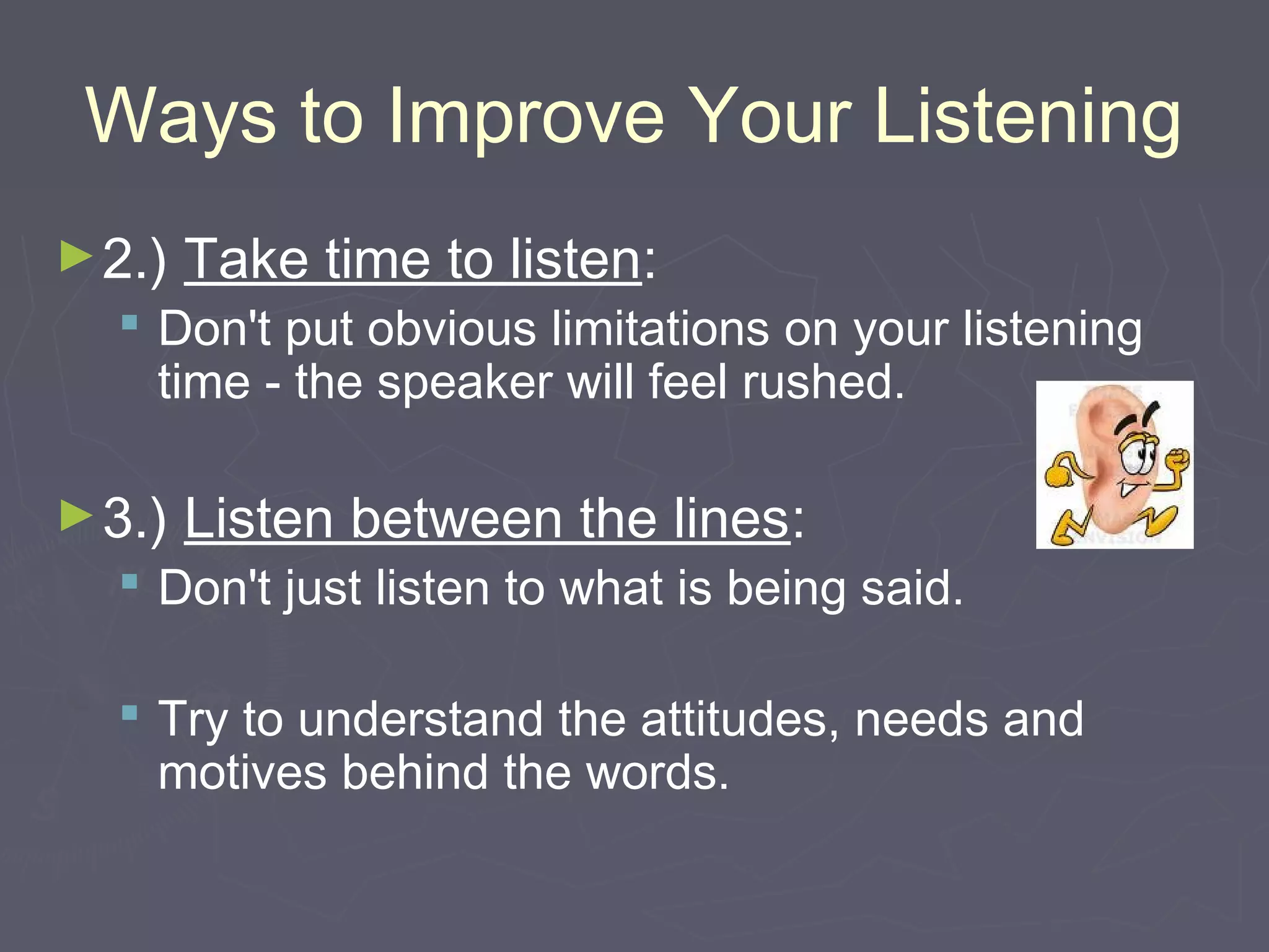 Improving your listening skills | PPT
