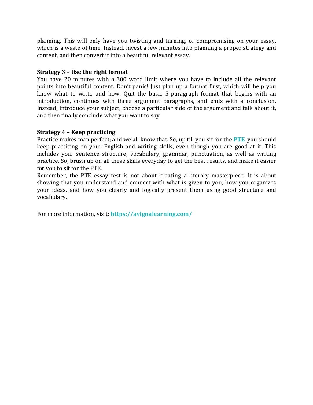 Improving Your Pte Essay Score improving-your-pte-essay-score