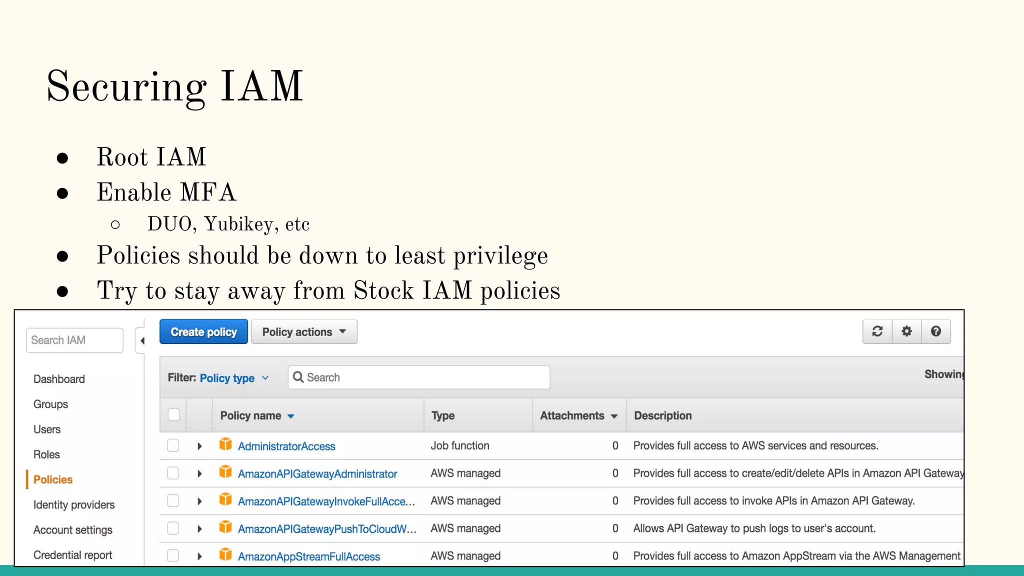 Improving Your Security Posture: AWS Infrastructure | PDF