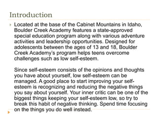 Improving Your Self-Esteem | PPTX