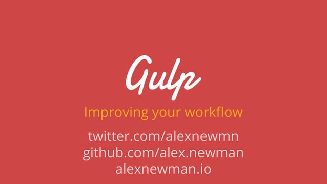 Improving Your Workflow With Gulp Pdf Programming Languages Computing 4409