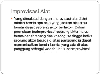 Improvisasi alat | PPTX