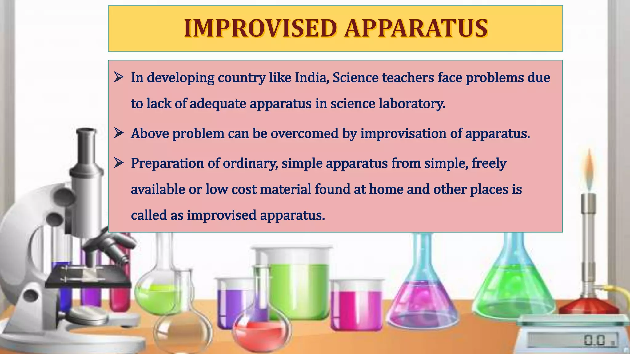 Improvised apparatus | PPTX