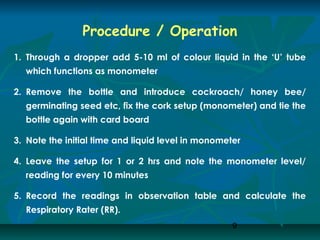 Improvised respirometer dr. g. nagaraj | PPT