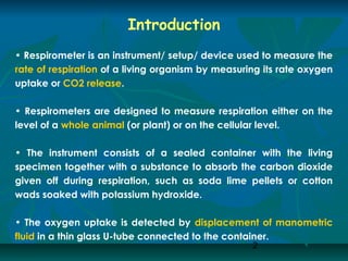 Improvised respirometer dr. g. nagaraj | PPT