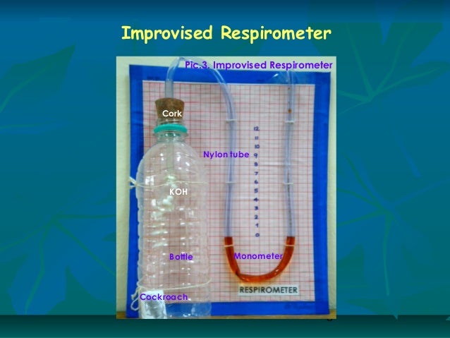 Improvised respirometer dr. g. nagaraj