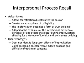 Improvistion and Social Change: A Qualitative Methods Approach to ...