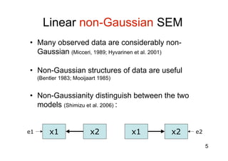 Linear Non-Gaussian Structural Equation Models | PDF