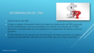 Impuestos internos sobre mercancias y servicios | PPTX