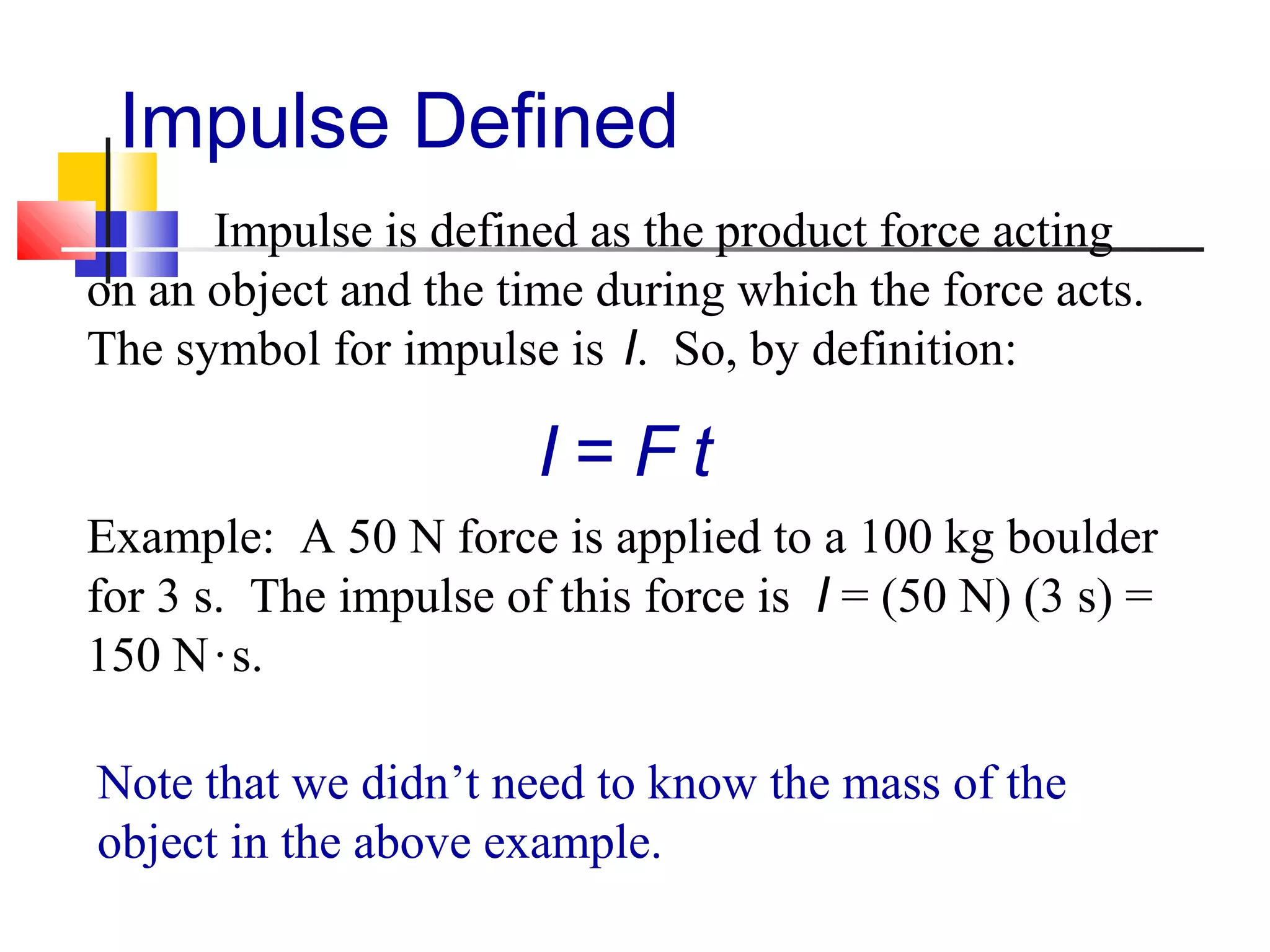Impulse and momentum(physics) | PPT